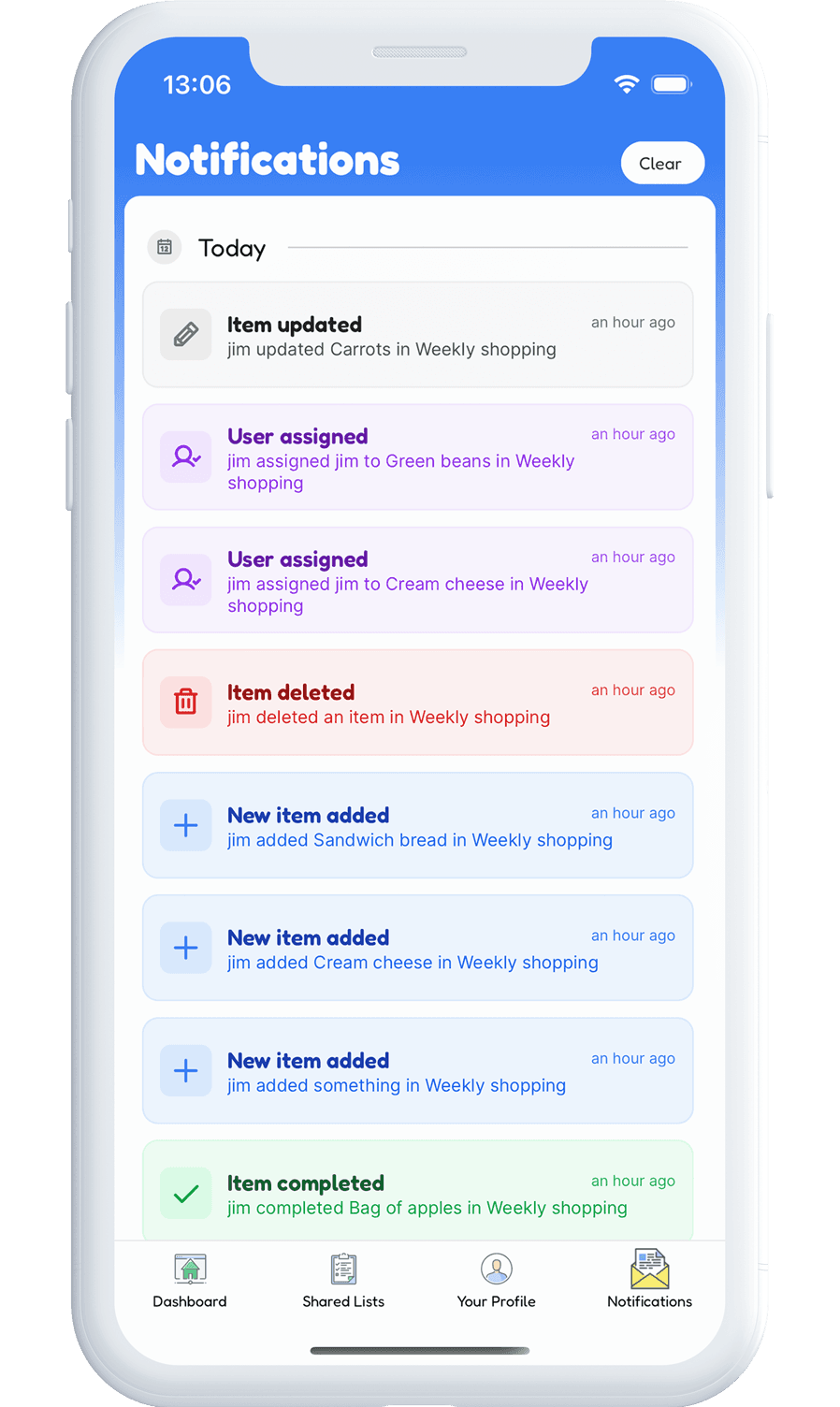 The simple shared list app | Listshare app